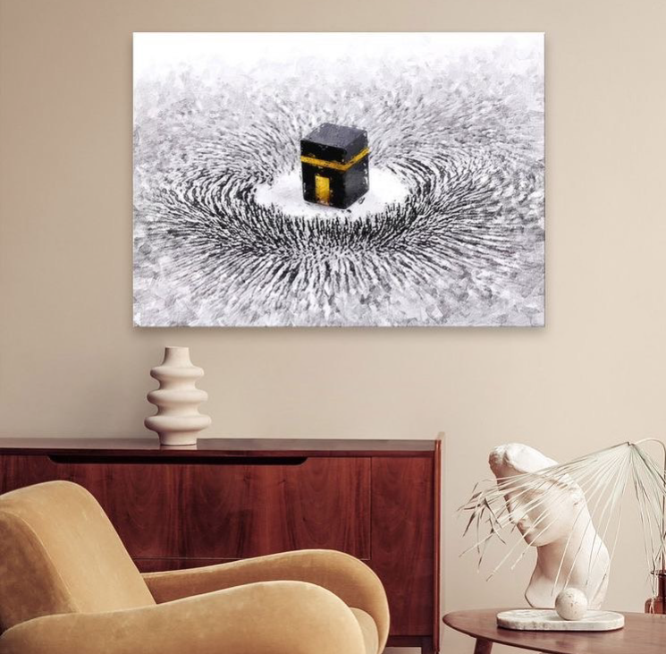 KAABA SHAREEF HAND PAINTING WALL ART – ISLAMIC WALL ART – Homez Decorz